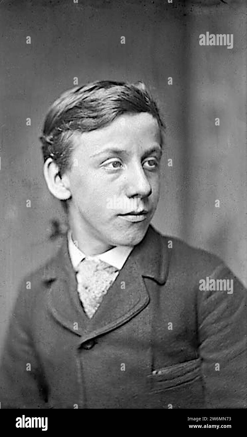 William Thelwall Thomas (1865-1927) when a young man Stock Photo - Alamy