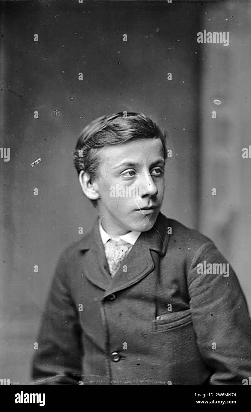 William Thelwall Thomas (1865-1927) when a young man Stock Photo - Alamy