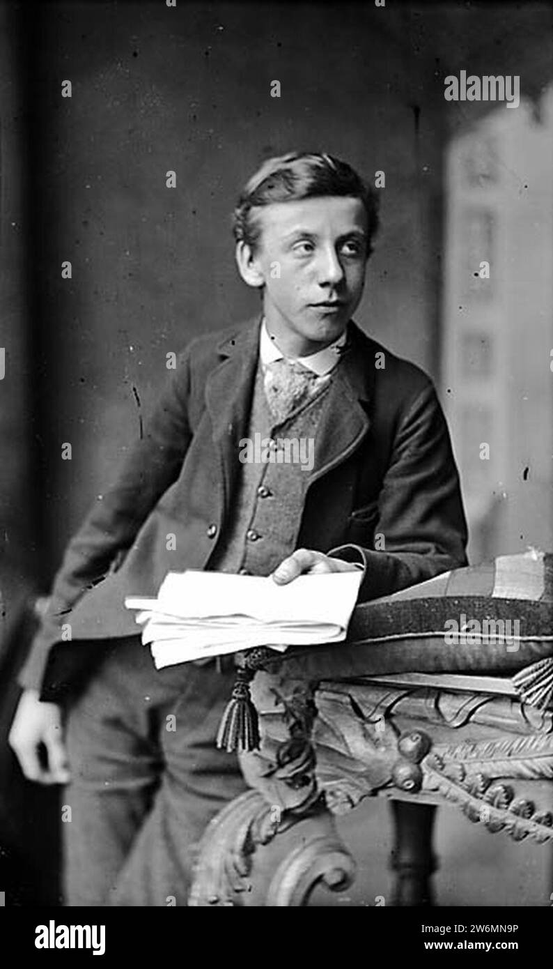 William Thelwall Thomas (1865-1927) when a young man Stock Photo - Alamy