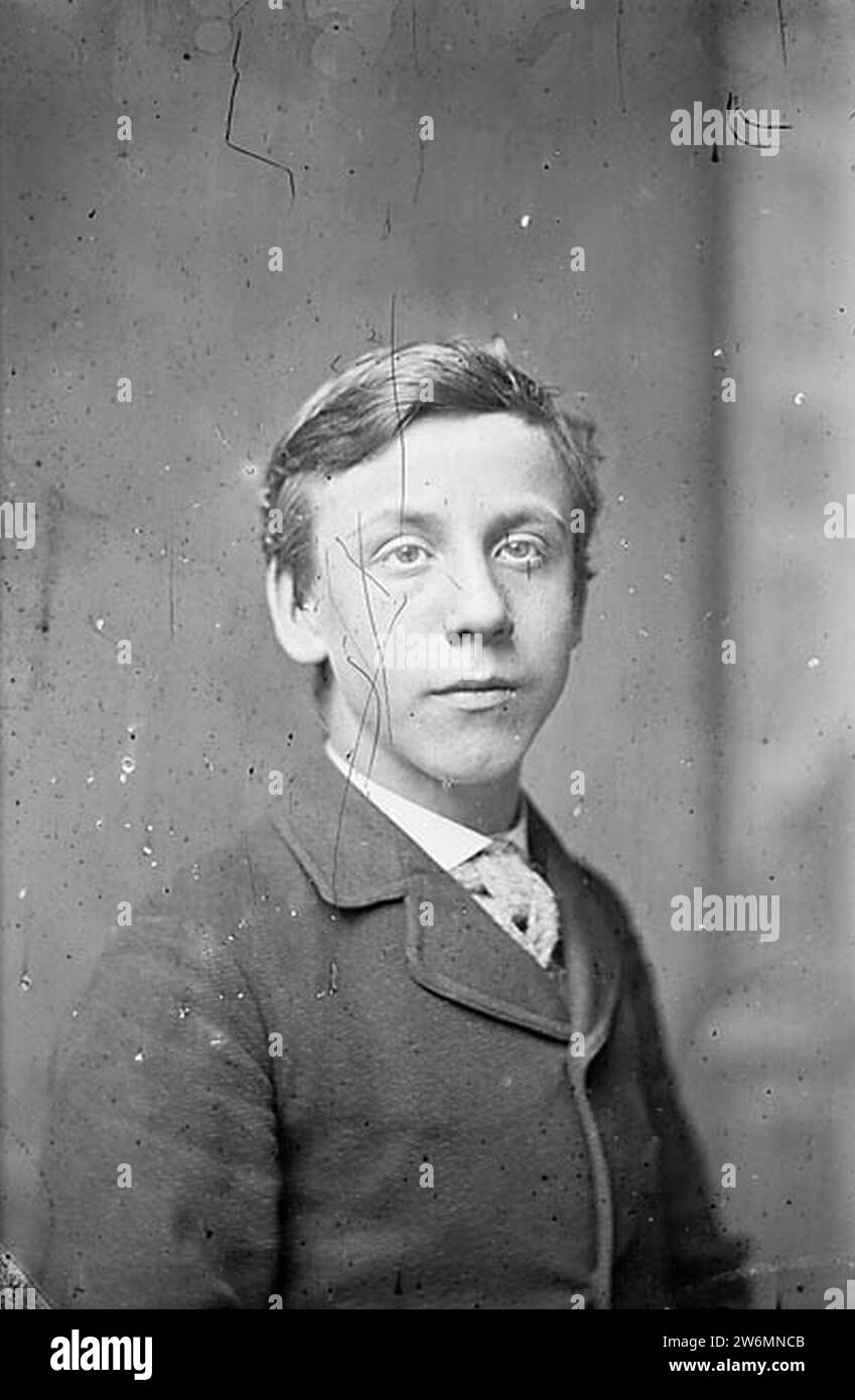 William Thelwall Thomas (1865-1927) when a young man Stock Photo - Alamy
