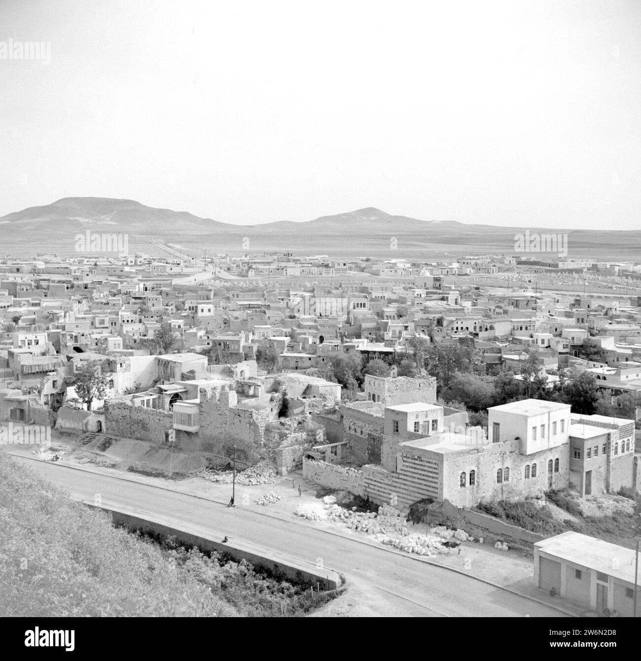 View of Hama from the tell ca. 1950-1955 Stock Photo - Alamy