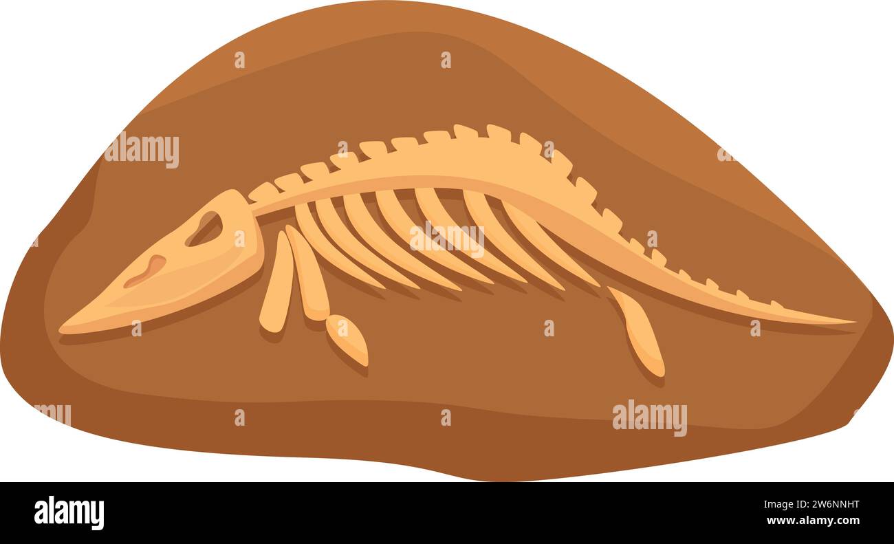 Ground dinosaur sediment icon cartoon vector. Learning biology. Soil ...