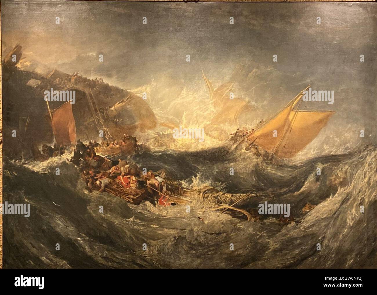 William Turner–Wreck of a transport ship Stock Photo - Alamy