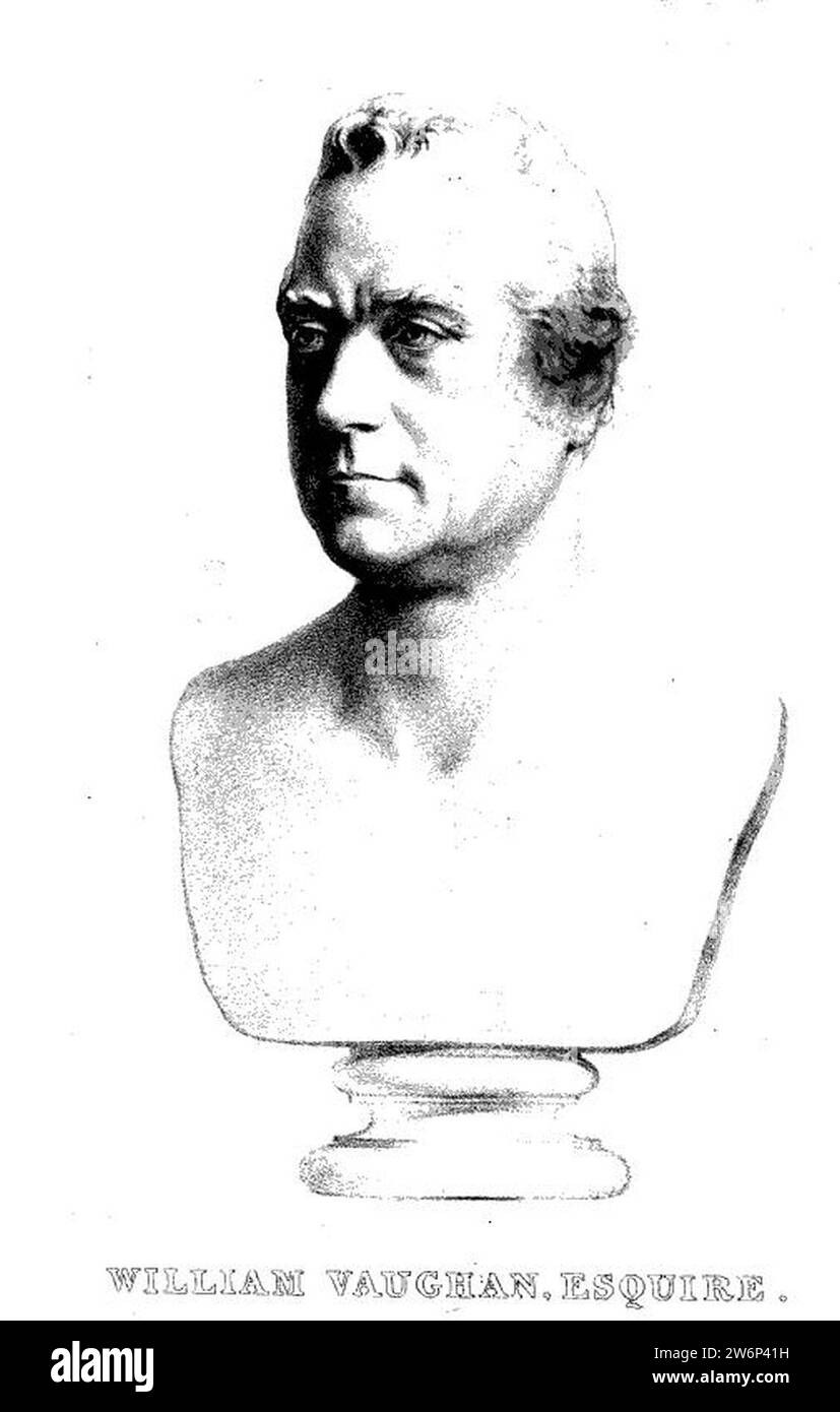 William Vaughan bust Alexander Stock Photo - Alamy