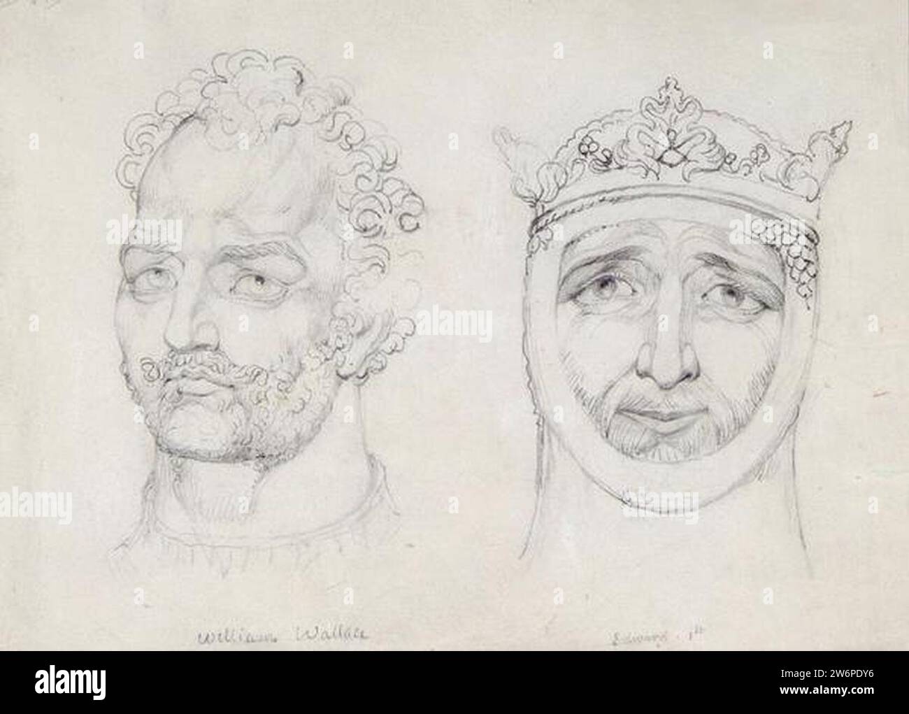 William Wallace and Edward I Stock Photo - Alamy