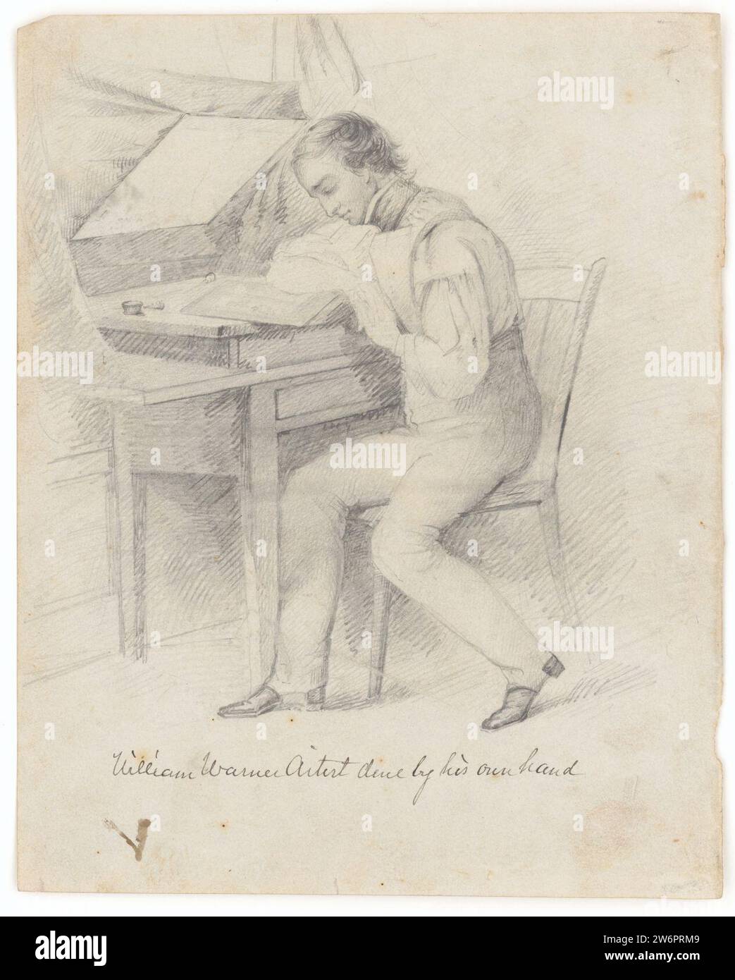 William Warner artist done by his own hand Stock Photo - Alamy