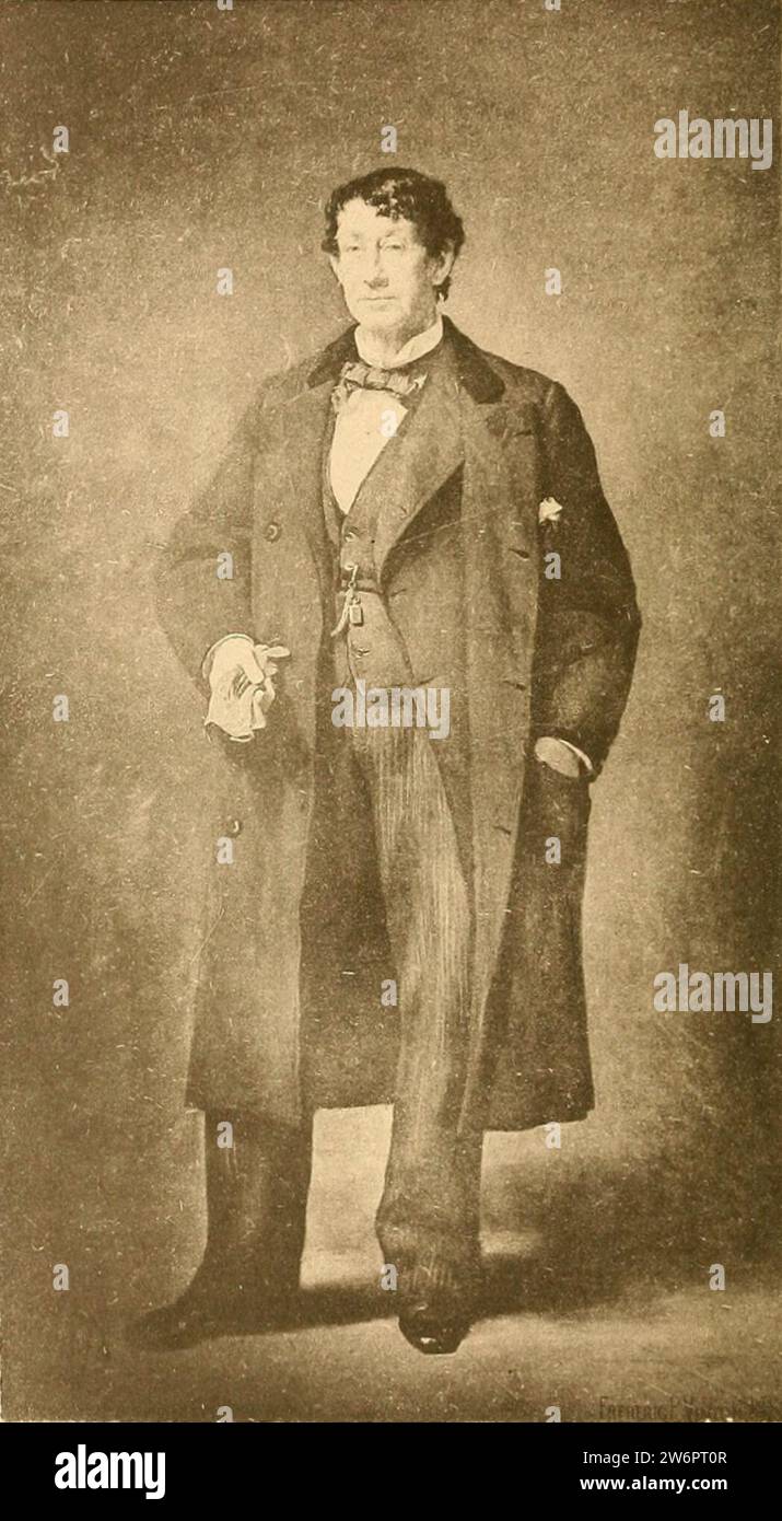 William Warren, standing full-length portrait Stock Photo - Alamy