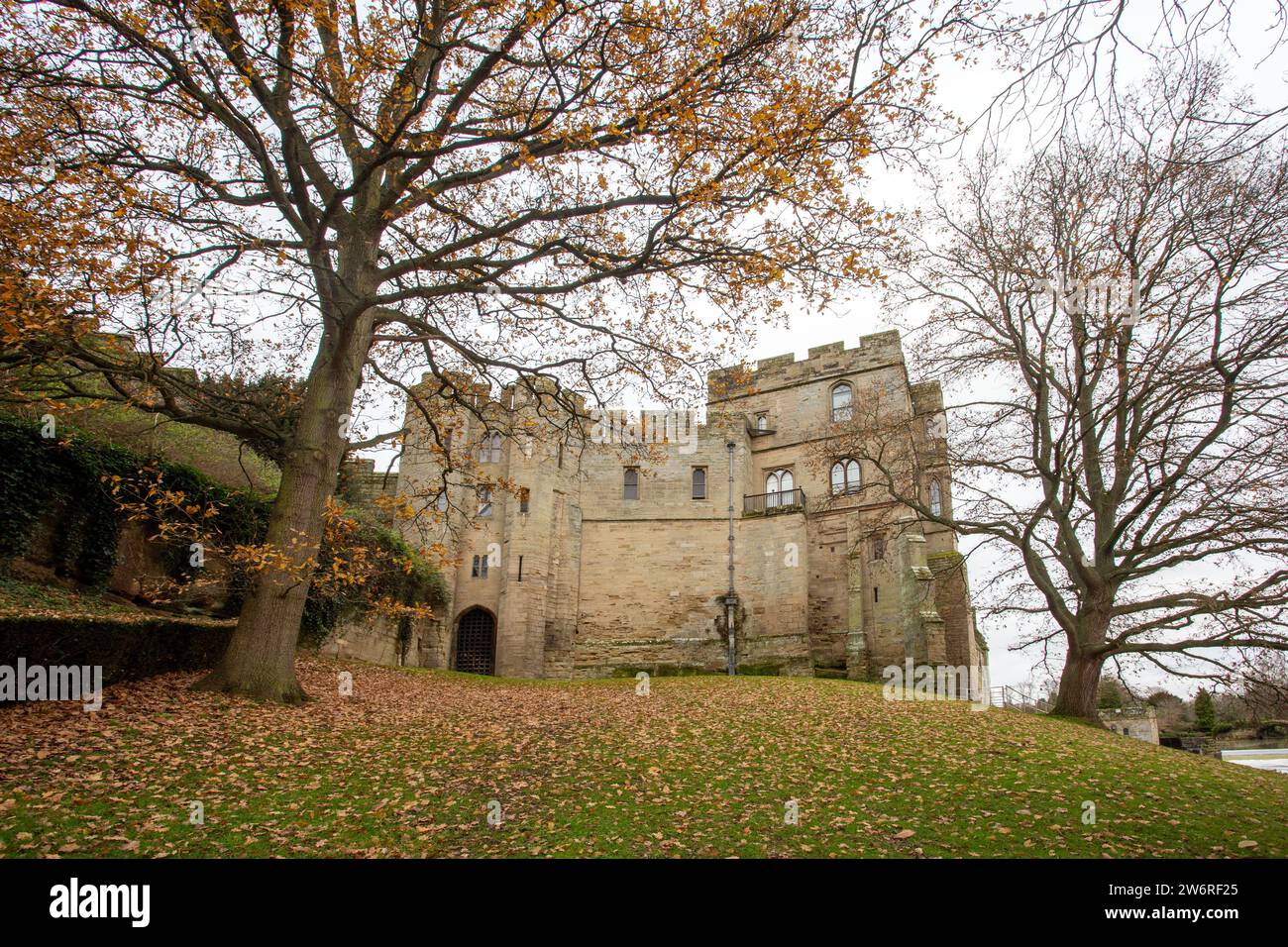 Warwick Castle in Autumn a medieval castle originally built by William ...