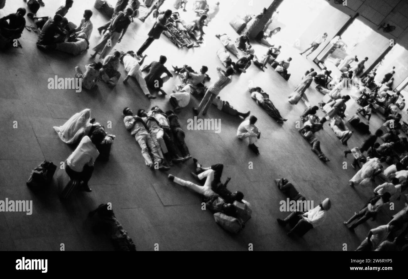 Archive Historical Image Of Indian People Laying Asleep And Sitting On ...
