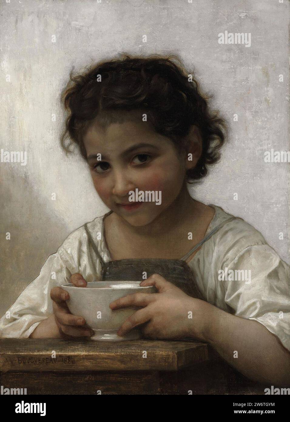 William-Adolphe Bouguereau - La soupe au lait (1880 Stock Photo - Alamy