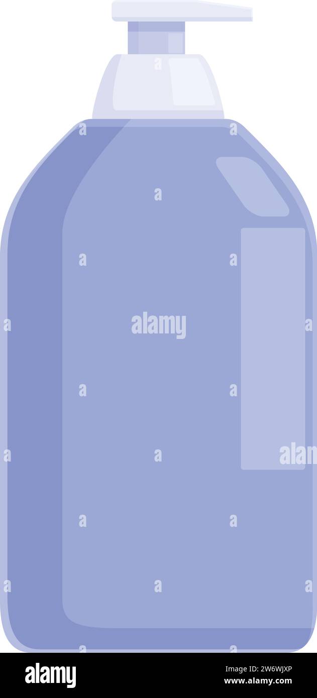 Big bottle of soap icon cartoon vector. Rinse foam. Water wash Stock ...