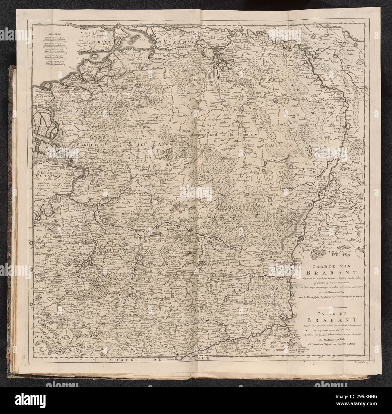 Map of Brabant, ca. 1701-1713, 1729 Map of Brabant, ca. 1701-1713 ...