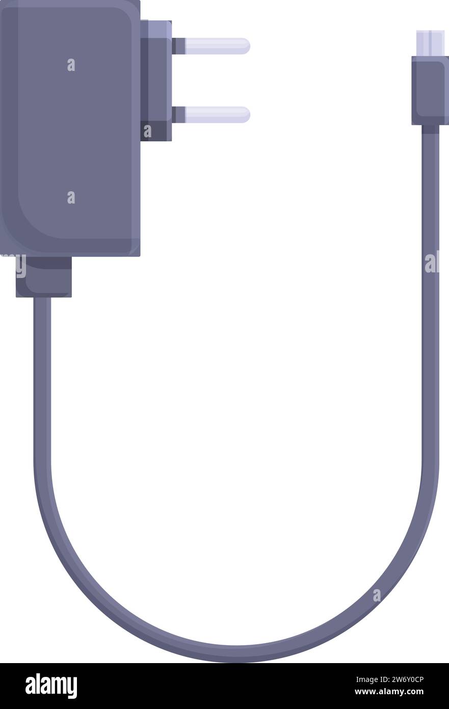 Plug charger adapter icon cartoon vector. Smartphone plug. Charging ...
