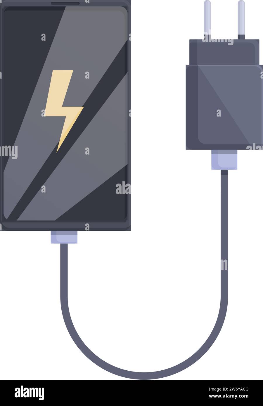 Fast charger smartphone icon cartoon vector. Tool bank. Power cell ...