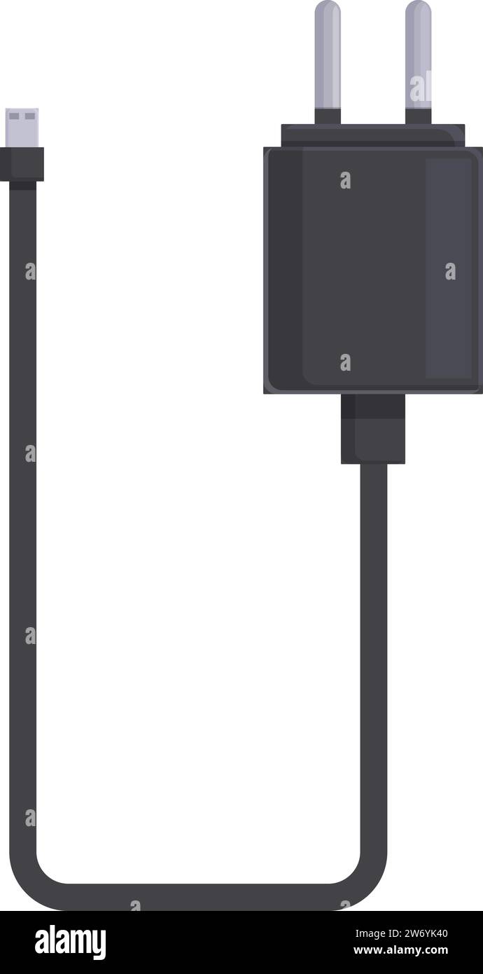 Tool adapter charger icon cartoon vector. Phone device. Wire type Stock ...