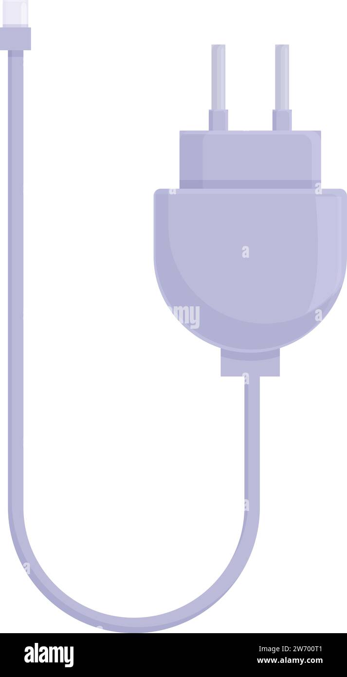 Wire charger usb cable icon cartoon vector. Low energy. Bank cellular ...