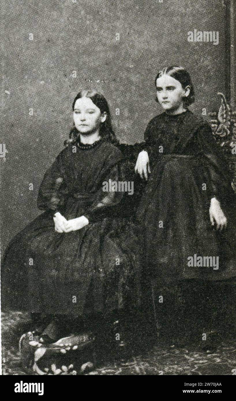 Willis children 1863 Stock Photo - Alamy