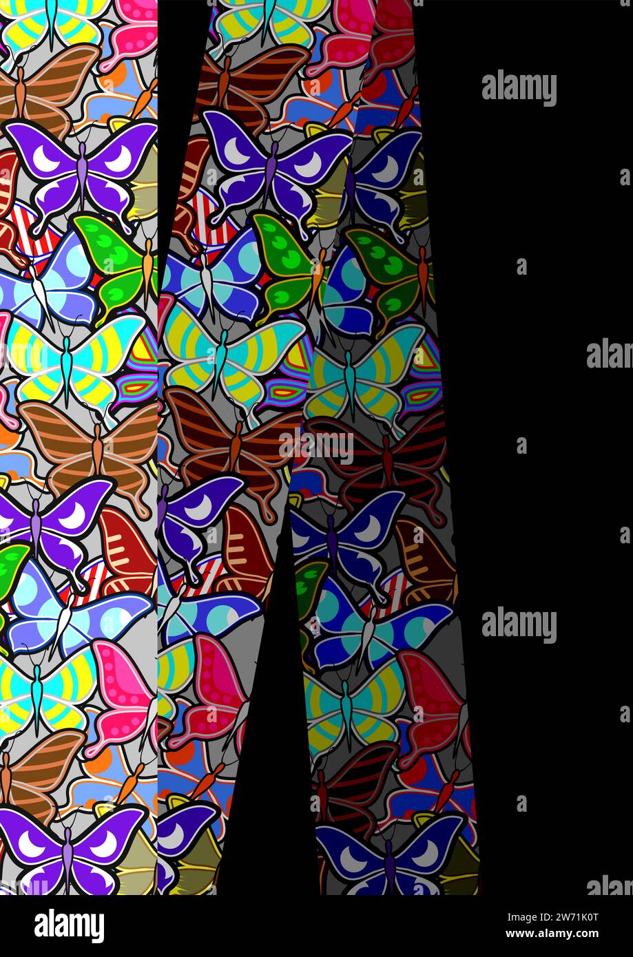 Decorative butterfly banner Stock Vector Images - Alamy