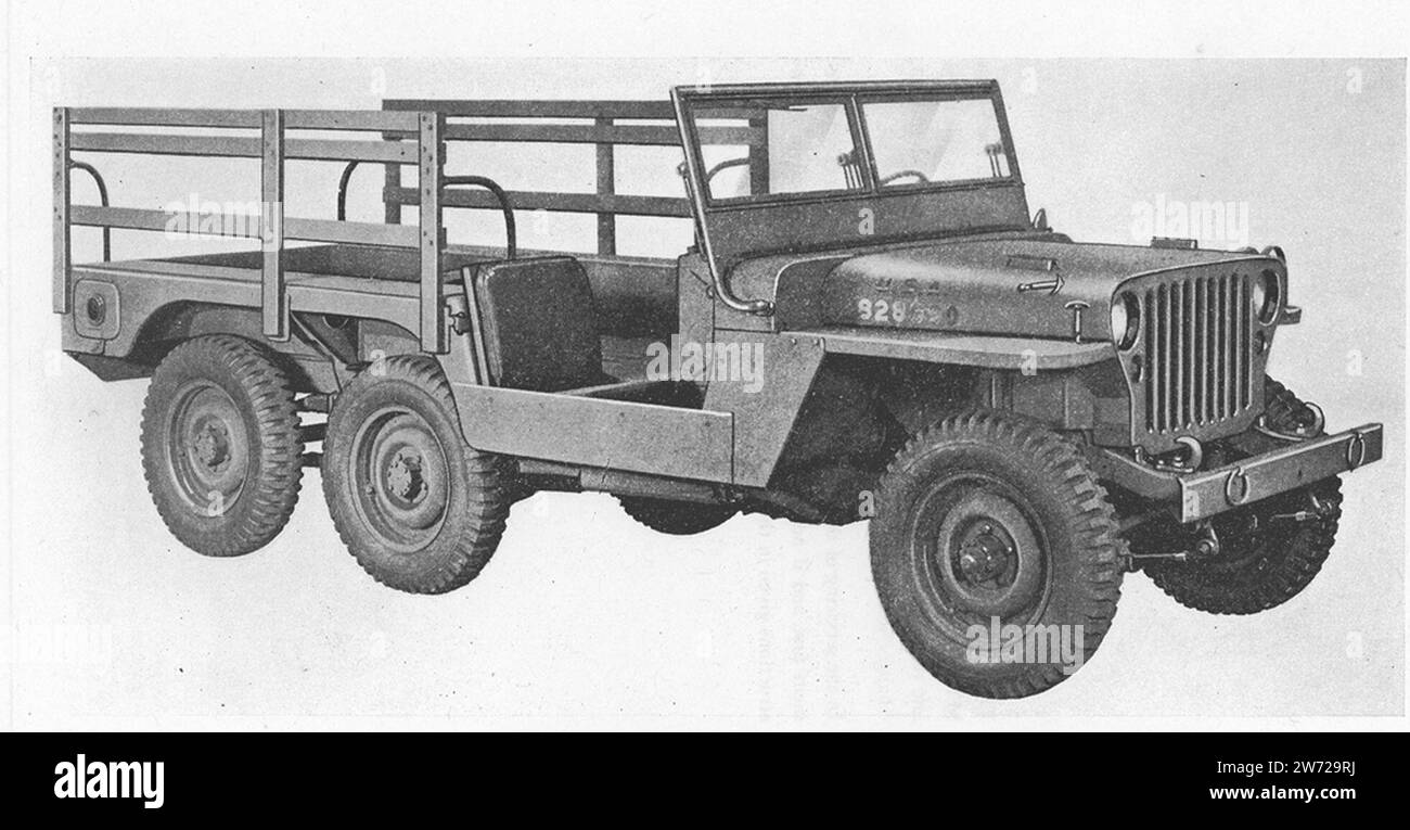 Willys MT-TUG, ¾-ton Truck, 6x6, Tractor, from TM10-1513 supplement ...