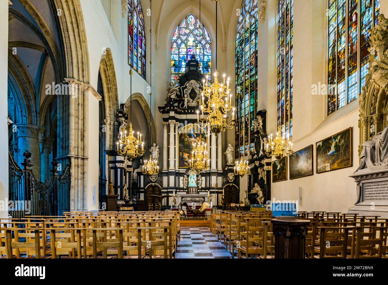 The Renaissance chapel of Notre-Dame. The Cathedral of St. Michael and ...