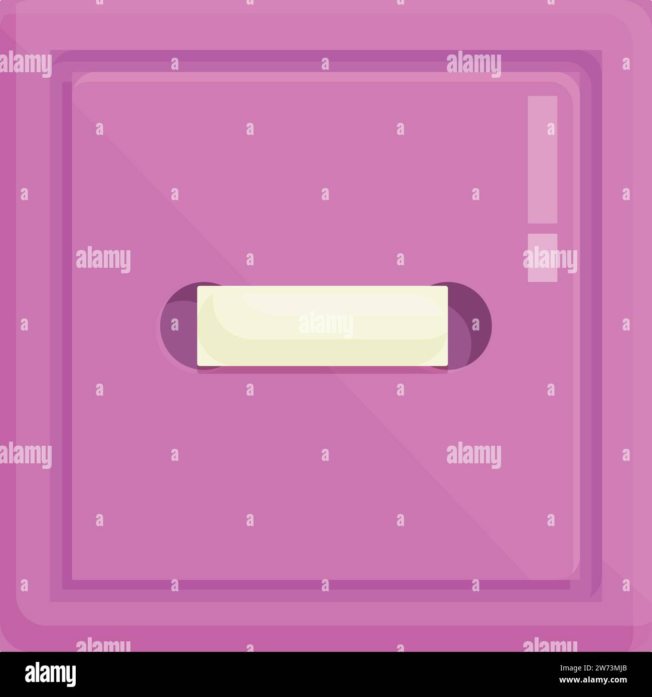 Pink button icon cartoon vector. Tailor plastic tool. Fashion sew Stock ...