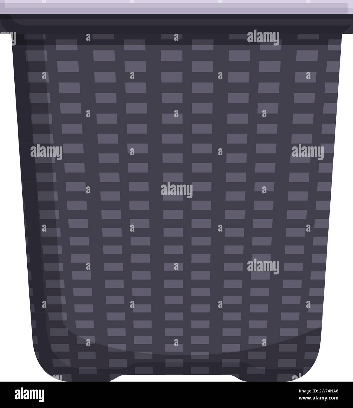 Big laundry basket icon cartoon vector. Plastic material. Wash machine ...