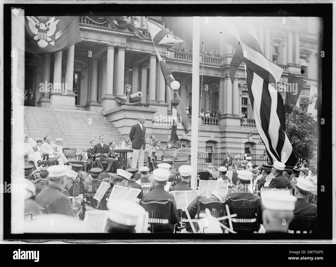 Wilson, Flag Day, June 1914 Stock Photo - Alamy