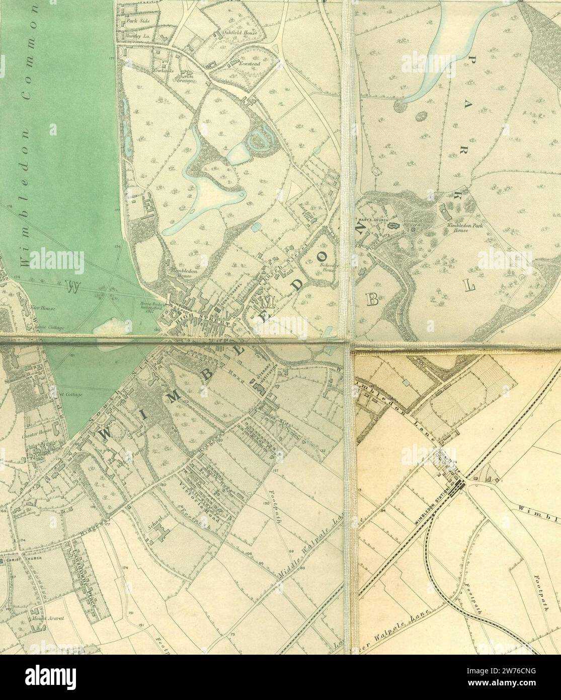 Map of wimbledon hi-res stock photography and images - Alamy