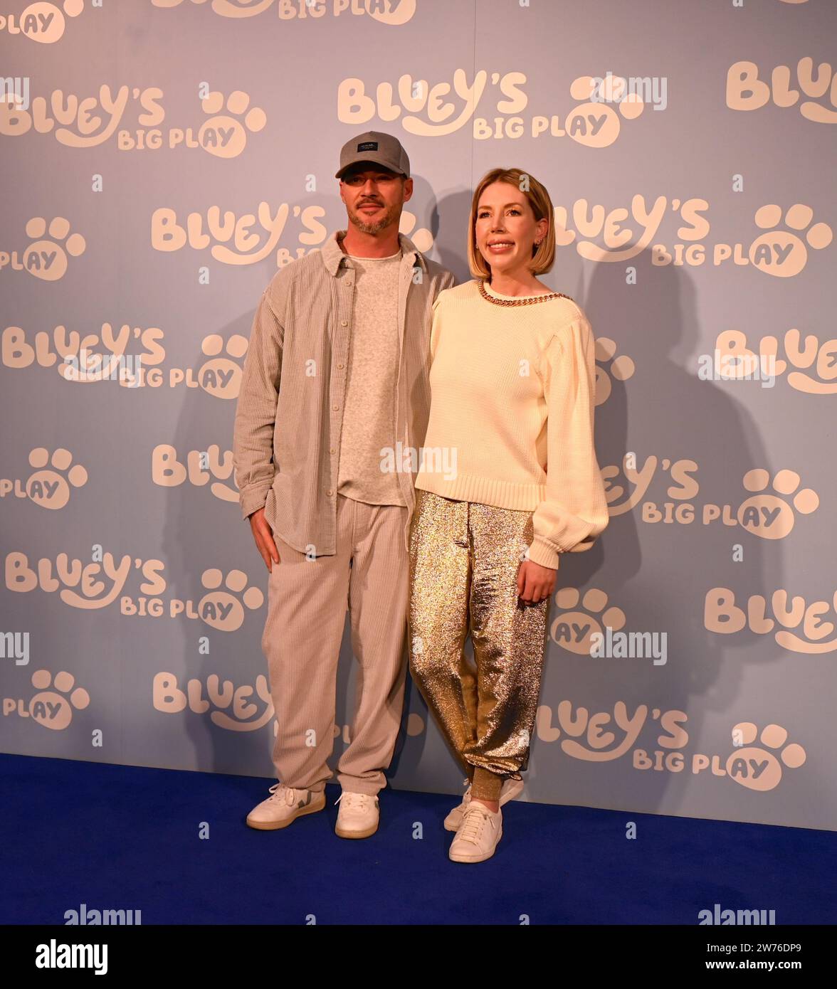 Katherine Ryan arrives with her family at Bluey's big Play with ...