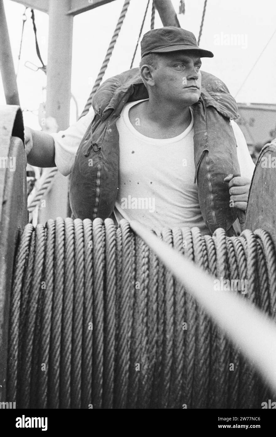 Winch aboard Black and White Stock Photos & Images - Alamy