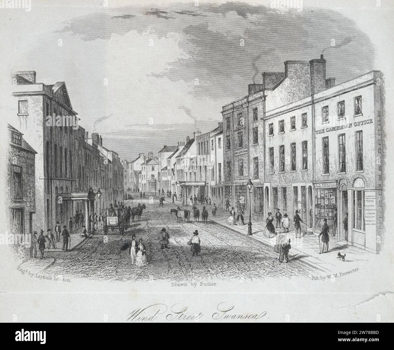 Wind street, Swansea Stock Photo - Alamy