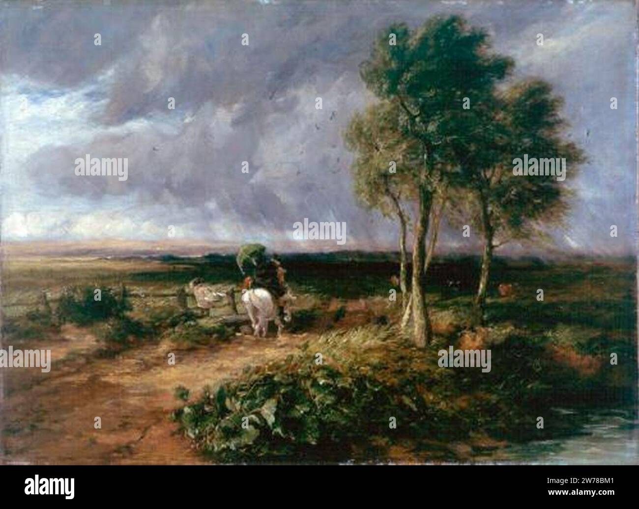 Wind, Rain And Sunshine by David Cox - David Cox Stock Photo - Alamy