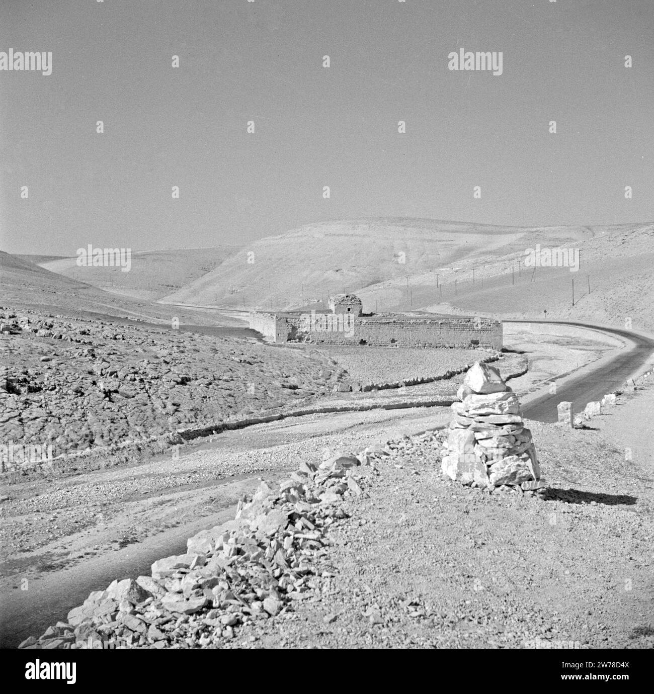 Khan on the road from Malula village or Maaloula Syria to Damascus ca ...