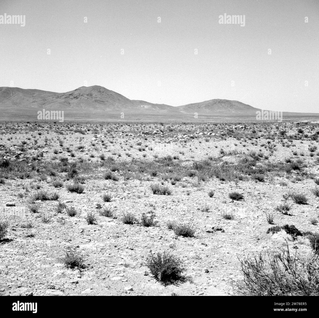 The desert along the road from Malula to Damascus ca. 1950-1955 Stock ...