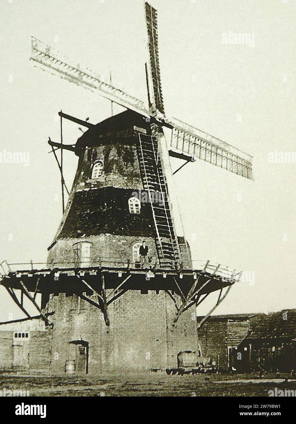 Windmühle Barver vor 1920 Stock Photo - Alamy