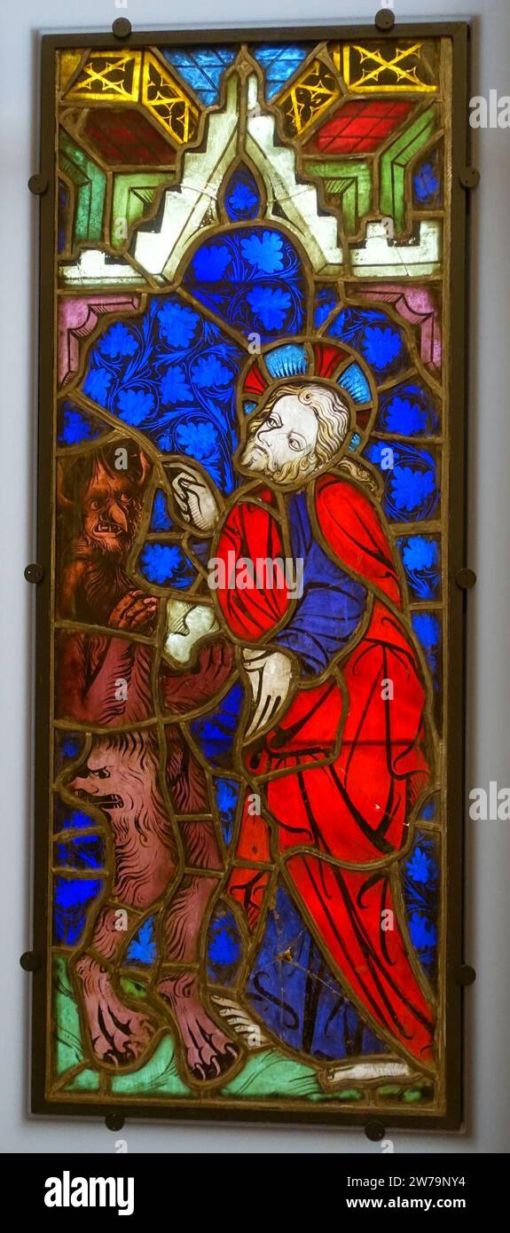Window by Master Johannes, view 2, from the Nonnberg monastery in ...