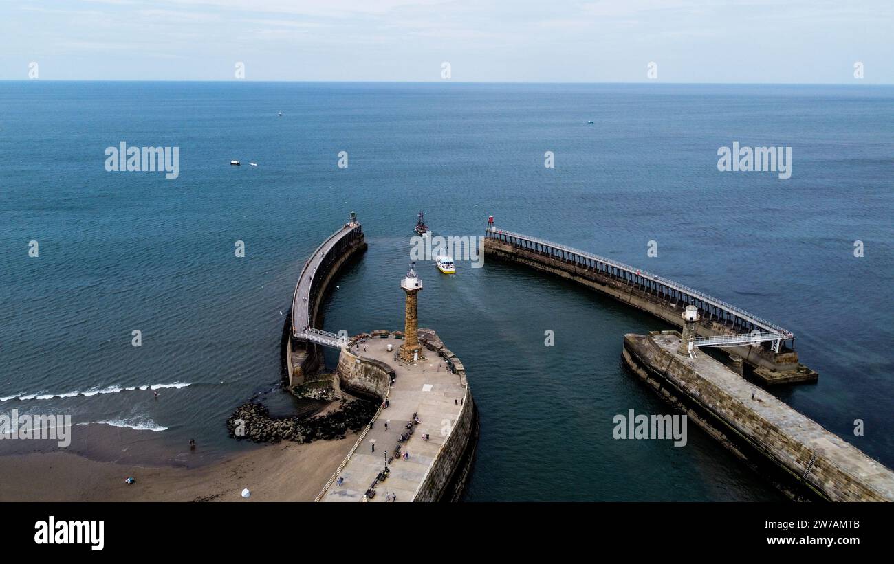 Whitby drone aerial hi-res stock photography and images - Alamy