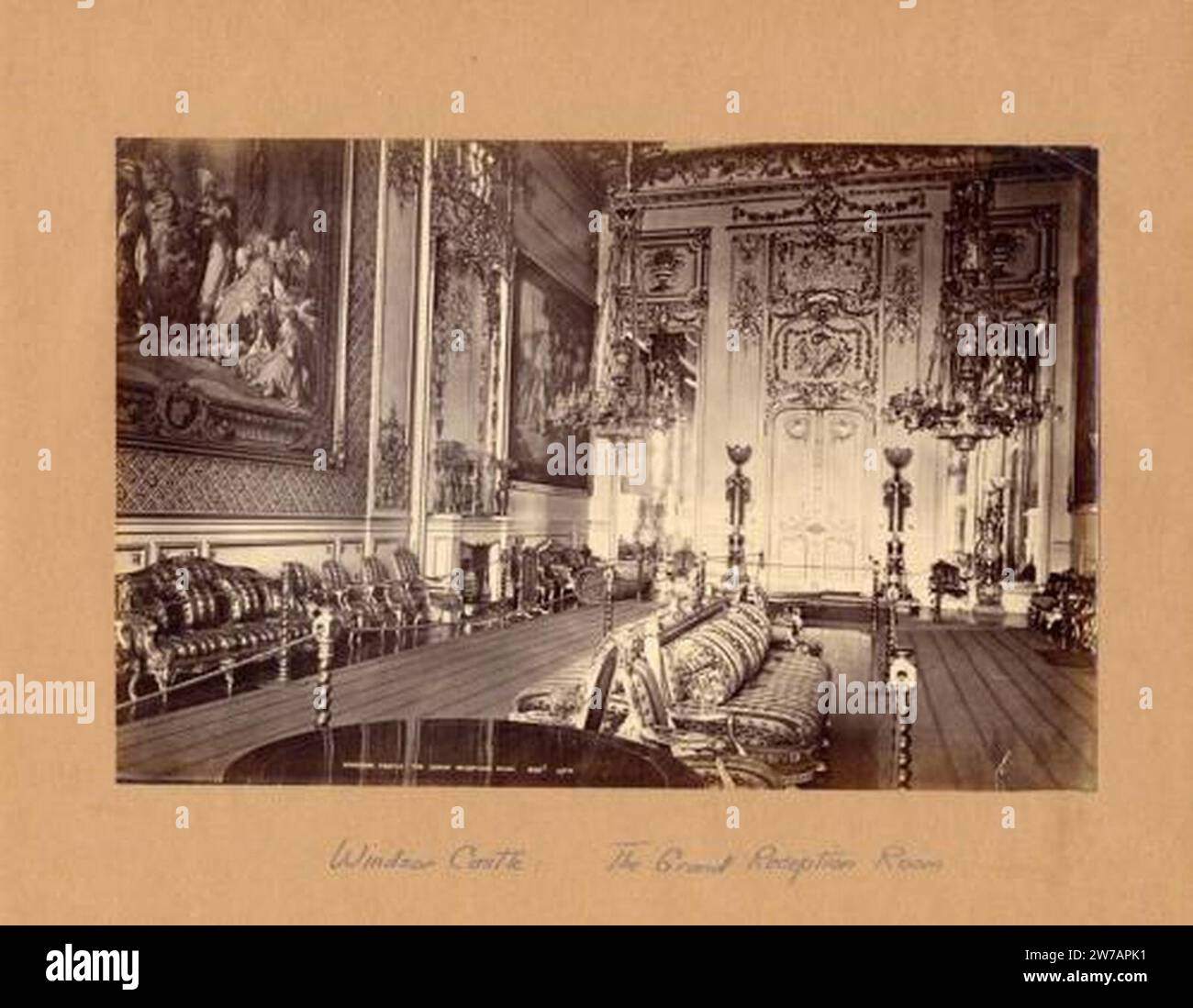 Windsor Castle Interior - George Washington Wilson - ABDMS018137 Stock ...
