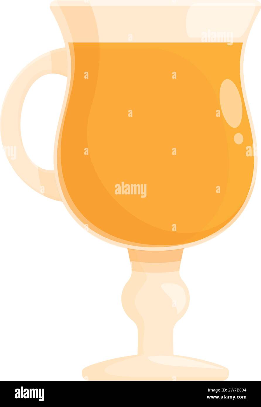 Apple cider cup glass icon cartoon vector. Cocktail bottle. Fruit ...