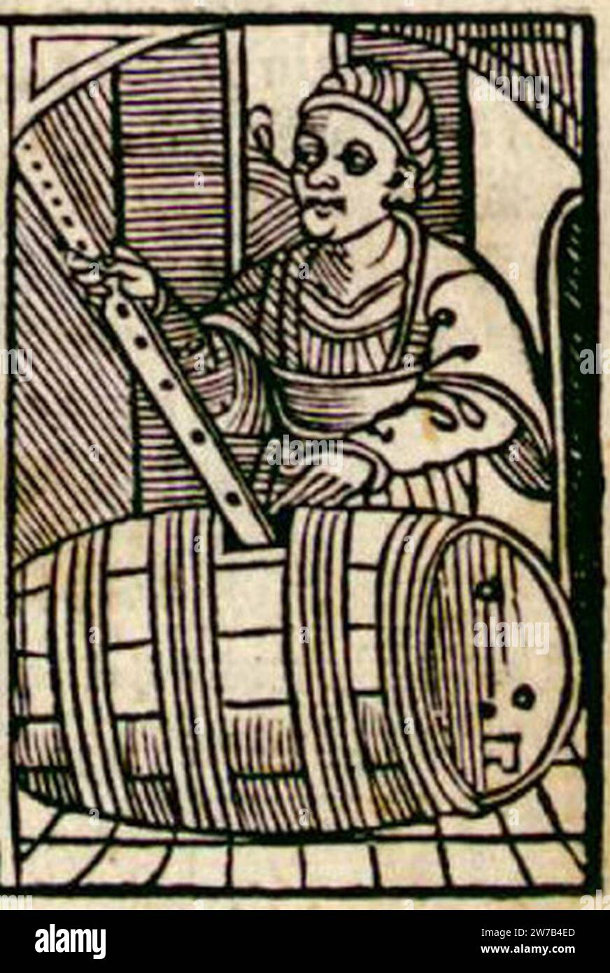 Wine gauging - Using a wine gauge with a cubic scale Stock Photo - Alamy