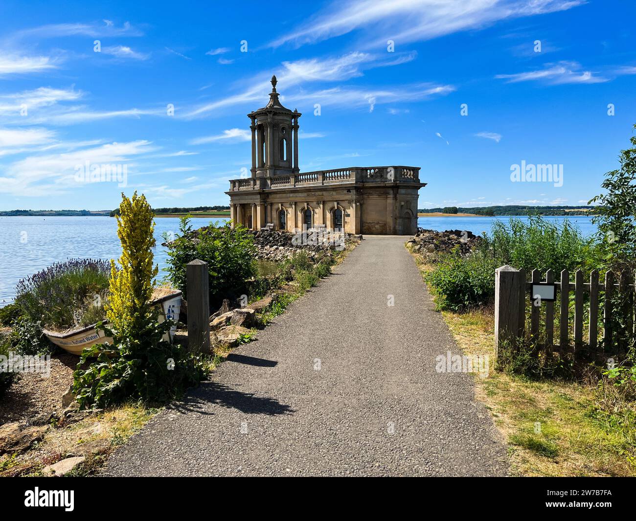 Normanton Church in a Rutland Water Park Stock Photo - Alamy