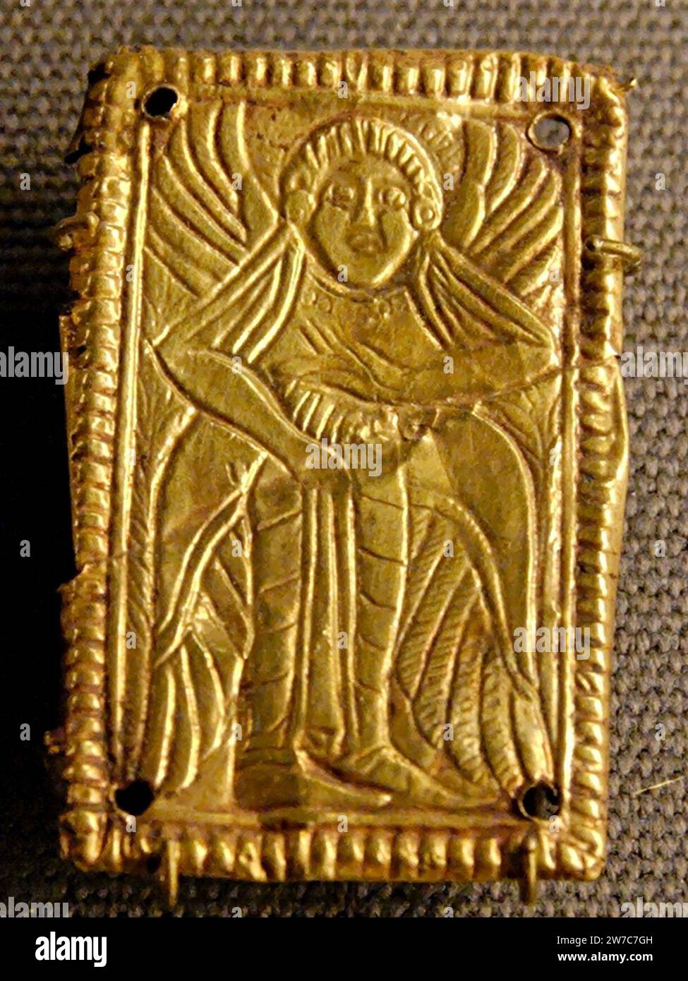Winged female figure Louvre Bj3 Stock Photo - Alamy