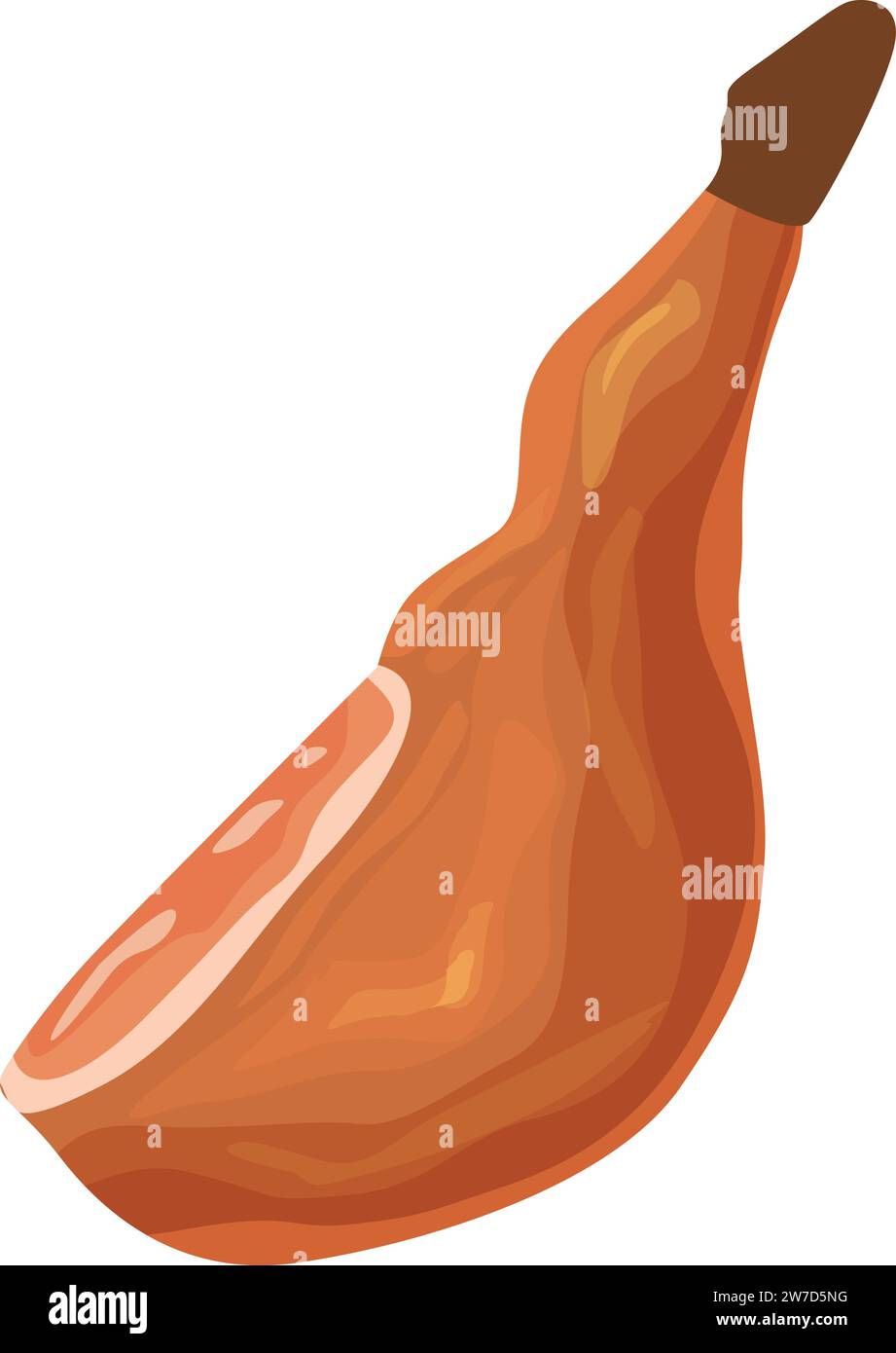 Cutting cured ham Stock Vector Images - Alamy