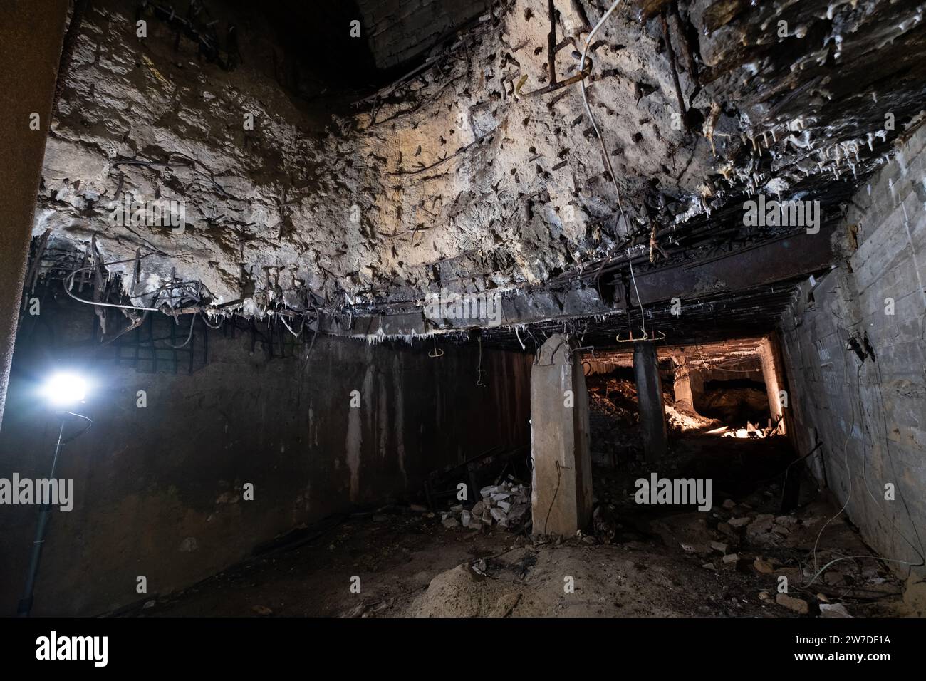 13.08.2022, Germany, Zossen, Brandenburg - The underground Zeppelin ...