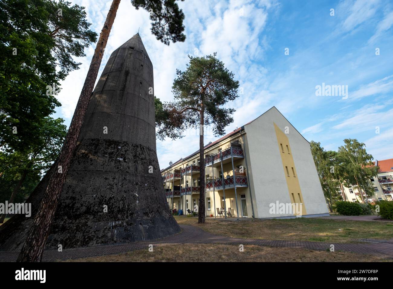 13.08.2022, Germany, Zossen, Brandenburg - Spitzbunker (air raid ...