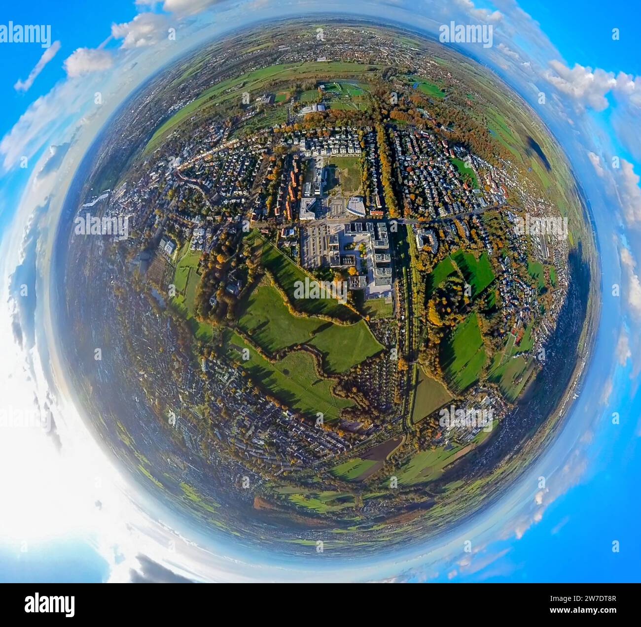 Aerial view, HSHL University of Applied Sciences Hamm-Lippstadt Campus ...