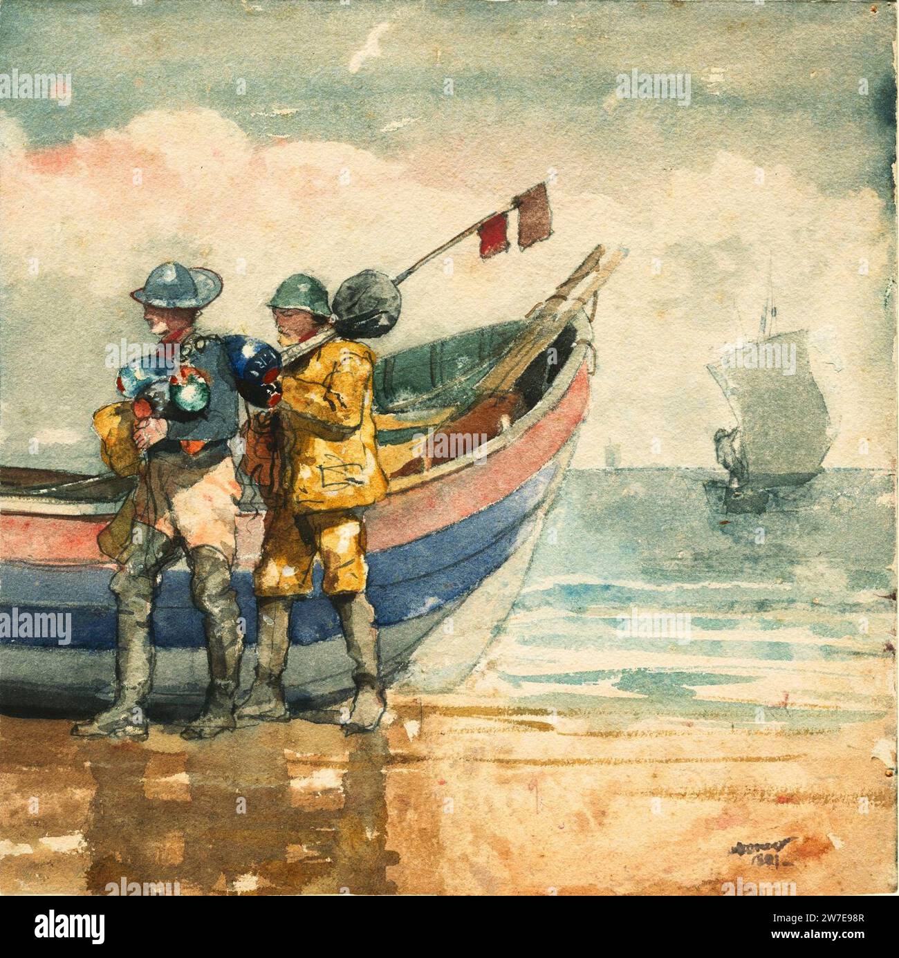 Winslow Homer - The Return, Tynemouth Stock Photo - Alamy