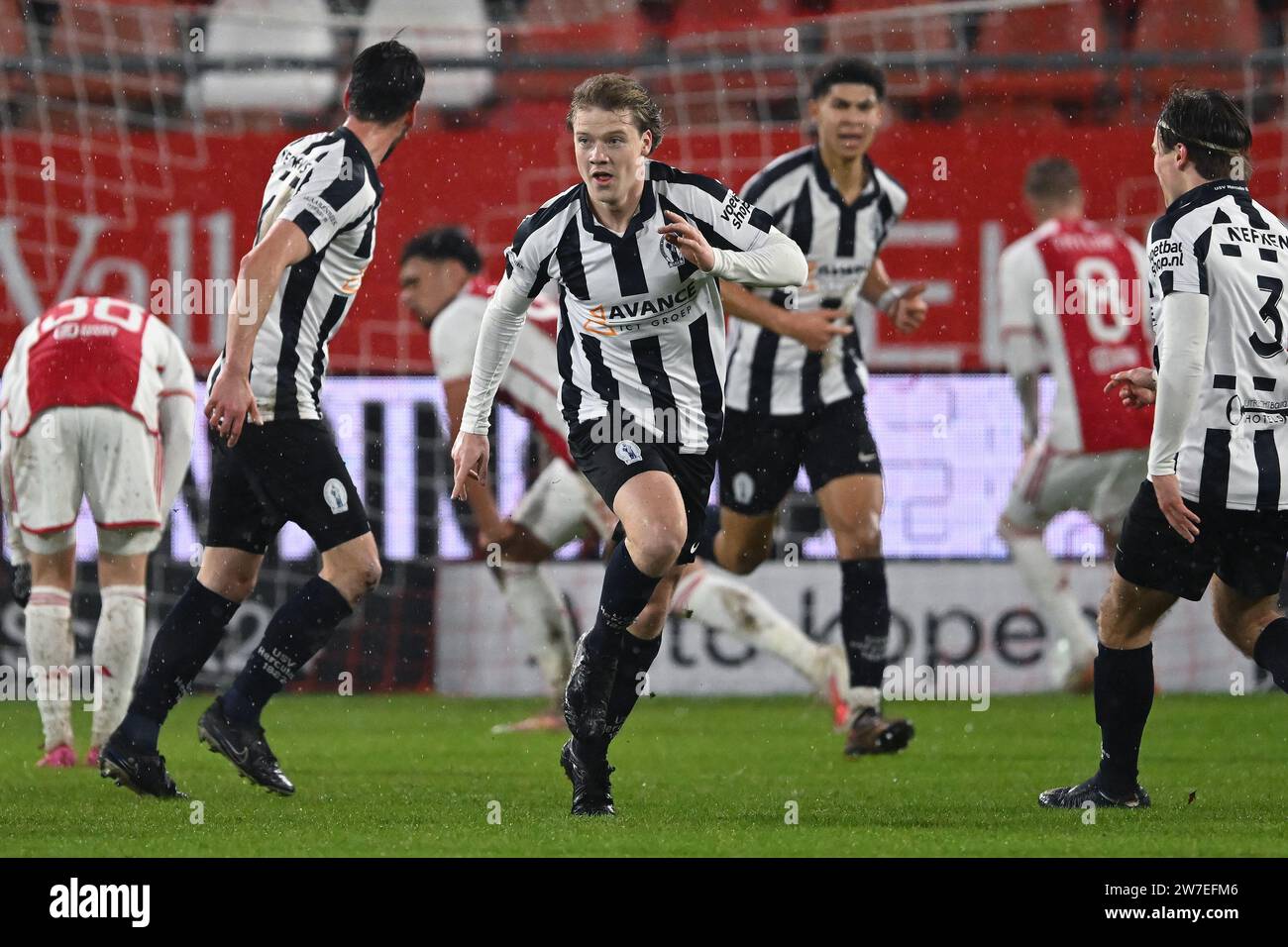 UTRECHT - Tim Pieters of USV Hercules celebrates the 1-0 during the 2nd ...