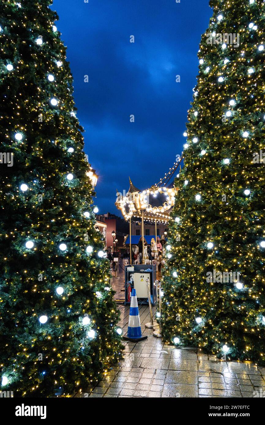 Paris, France. 21st Dec, 2023. The Ritz Paris Christmas Chalet returns ...
