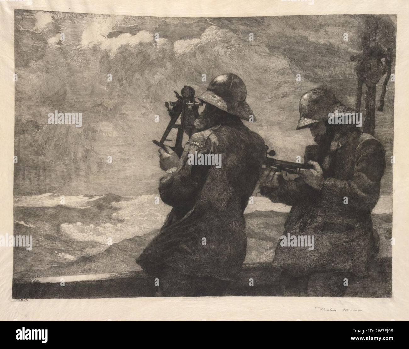 Winslow Homer (American, 1836-1910) - Eight Bells Stock Photo - Alamy